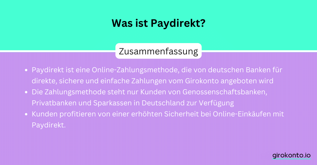 Was ist Paydirekt? | girokonto.io