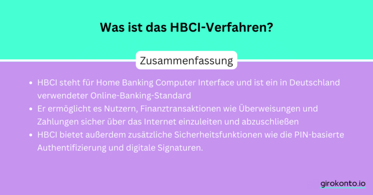 Was ist das HBCI-Verfahren? | girokonto.io